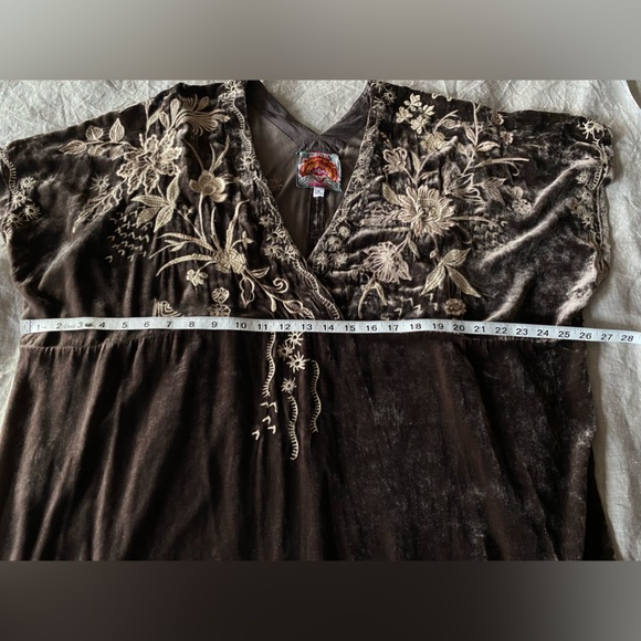 Johnny Was | Tops | Johnny Was Velvet Embroidered Tunic | Poshmark